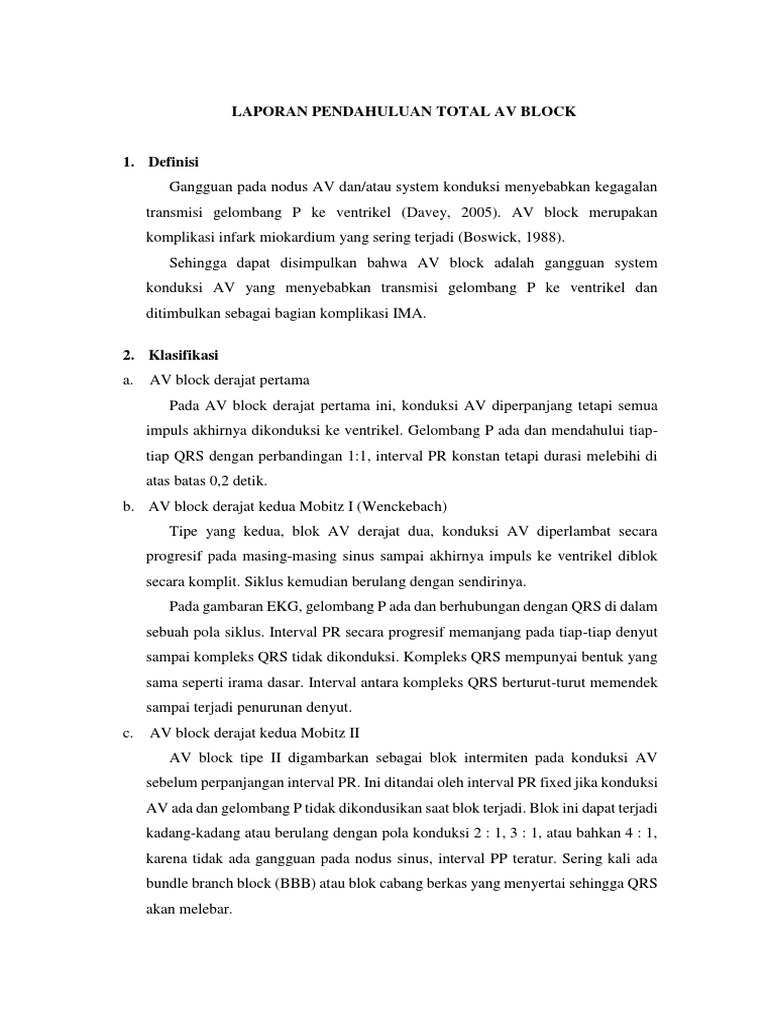 Total Av Block | PDF