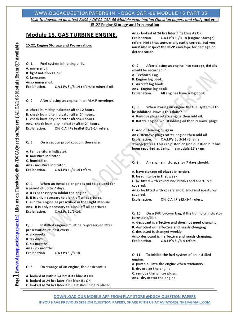 Dgca Module 15 Part 6 PDF | PDF | Rotating Machines | Engines