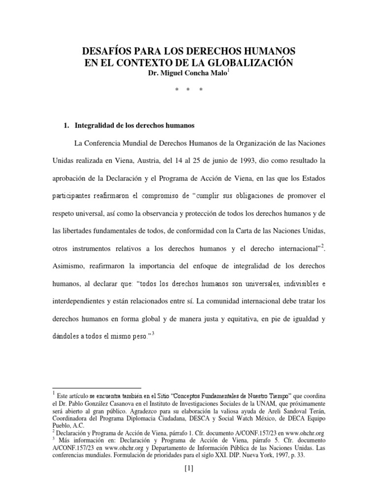 Desafíos de Derechos Humanos Globales | PDF | Derechos humanos ...
