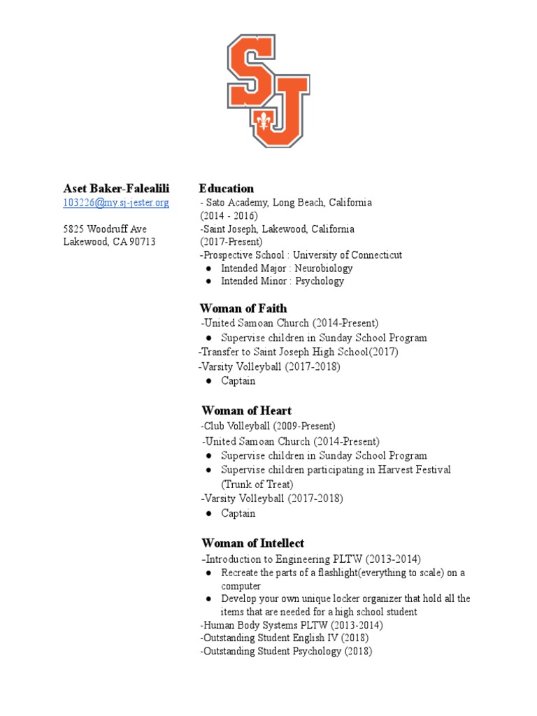 SC Resume Template | PDF