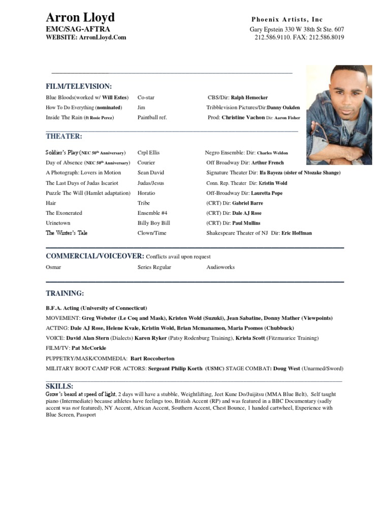 Arron Lloyd Resume 3.19 | PDF | Leisure