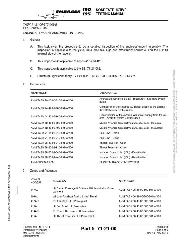 Engine Aft Mount Inspection Guide | PDF | Nondestructive Testing ...