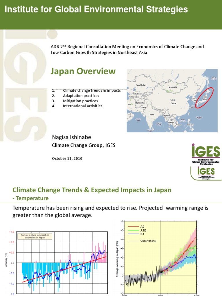 Climate Change Impacts and Adaptation in Japan | PDF | Kyoto Protocol ...