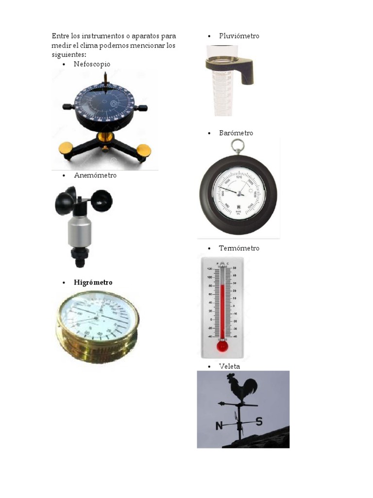 Instrumentos para Medir el Clima | PDF