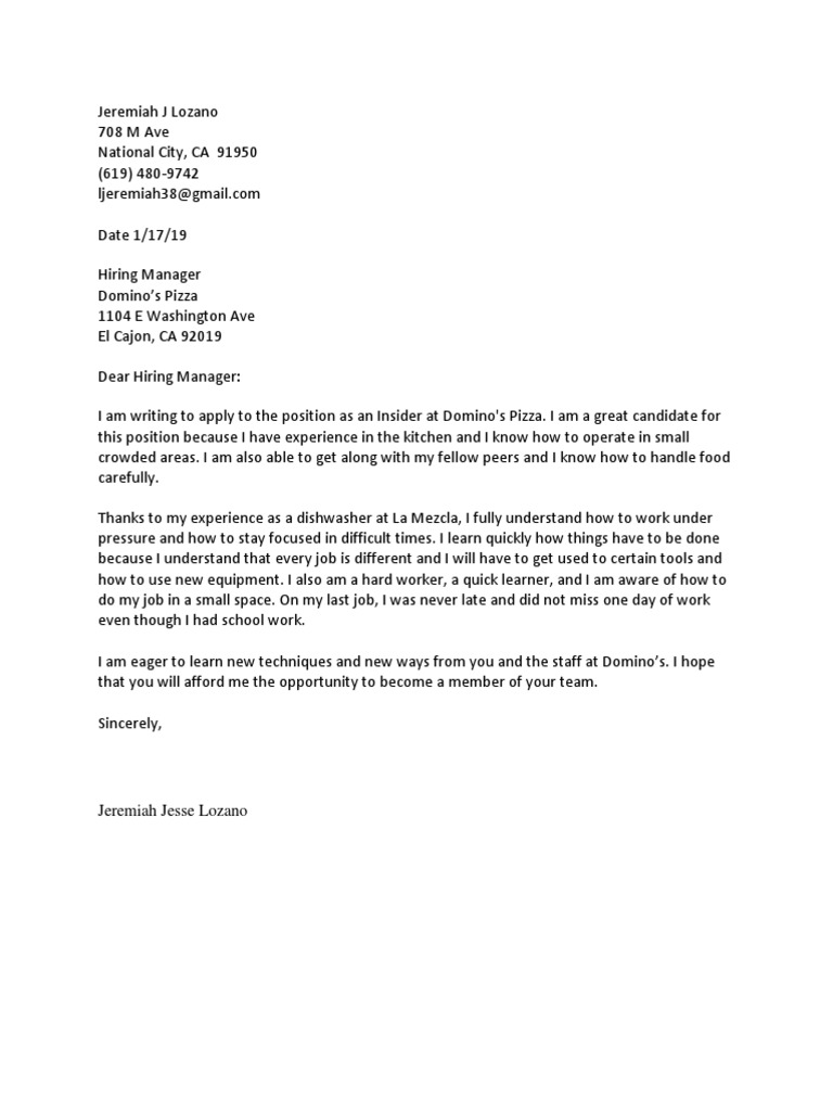 Lesson 8 - Cover Letter Template | PDF | Career & Growth | Law