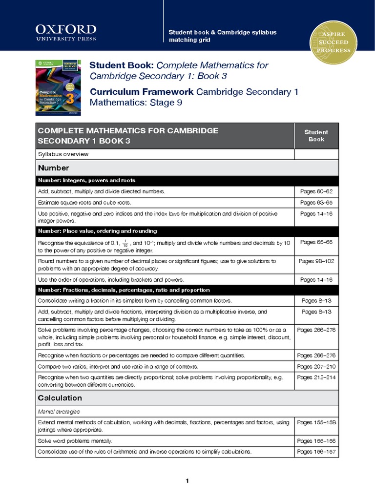 Lower Secondary Maths | PDF | Multiplication | Equations