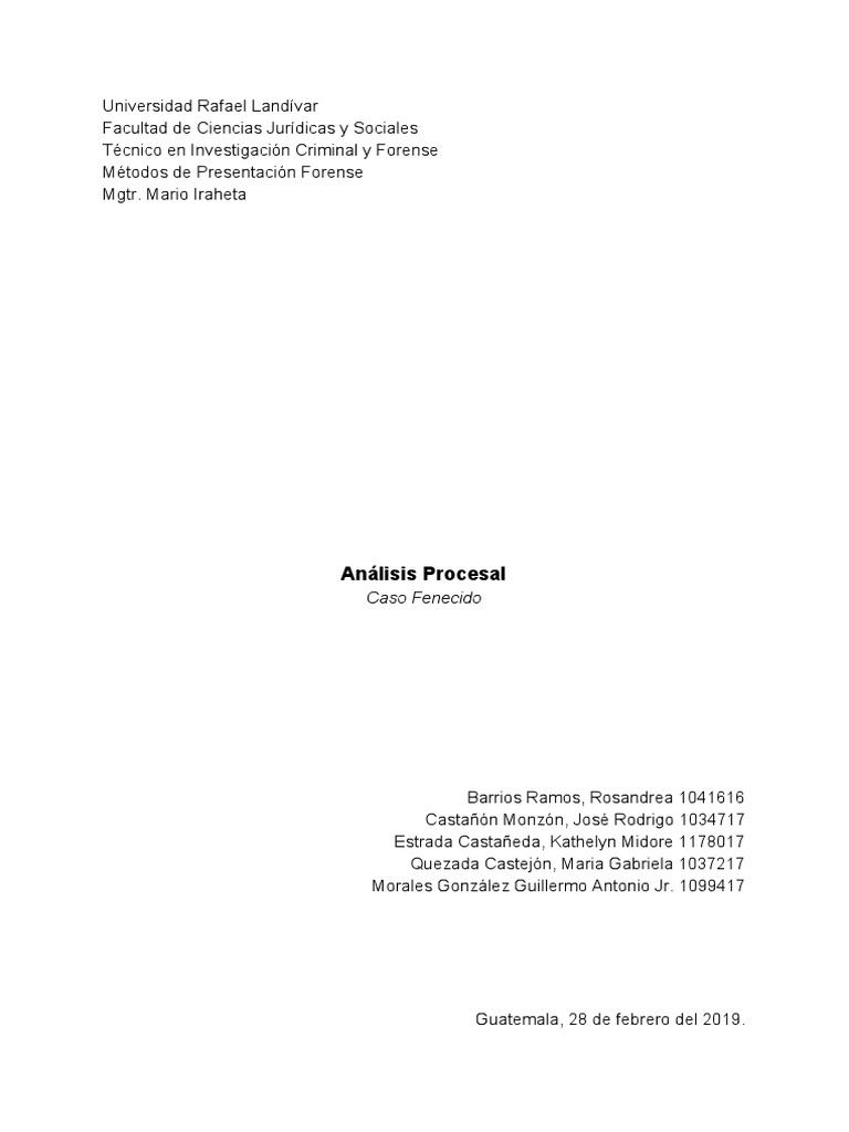 Caso Fenecido | PDF | Competencia (ley) | Derecho penal