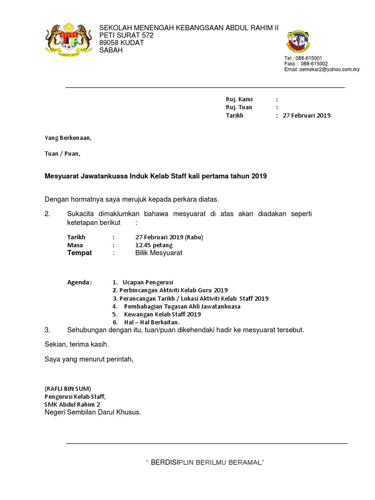 Surat Jemputan | PDF