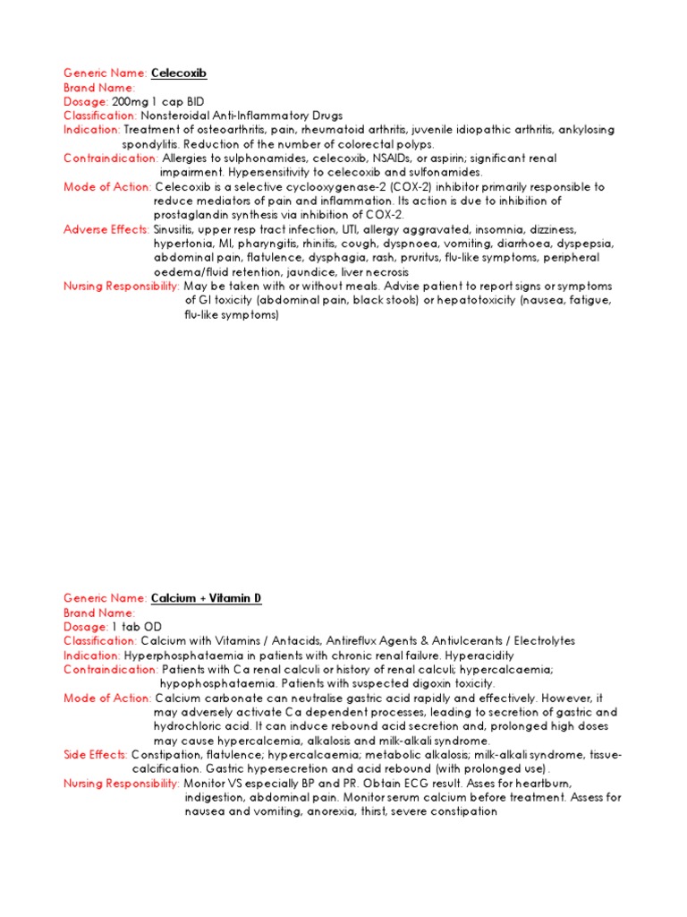 Drug Study | PDF | Nonsteroidal Anti Inflammatory Drug | Aspirin