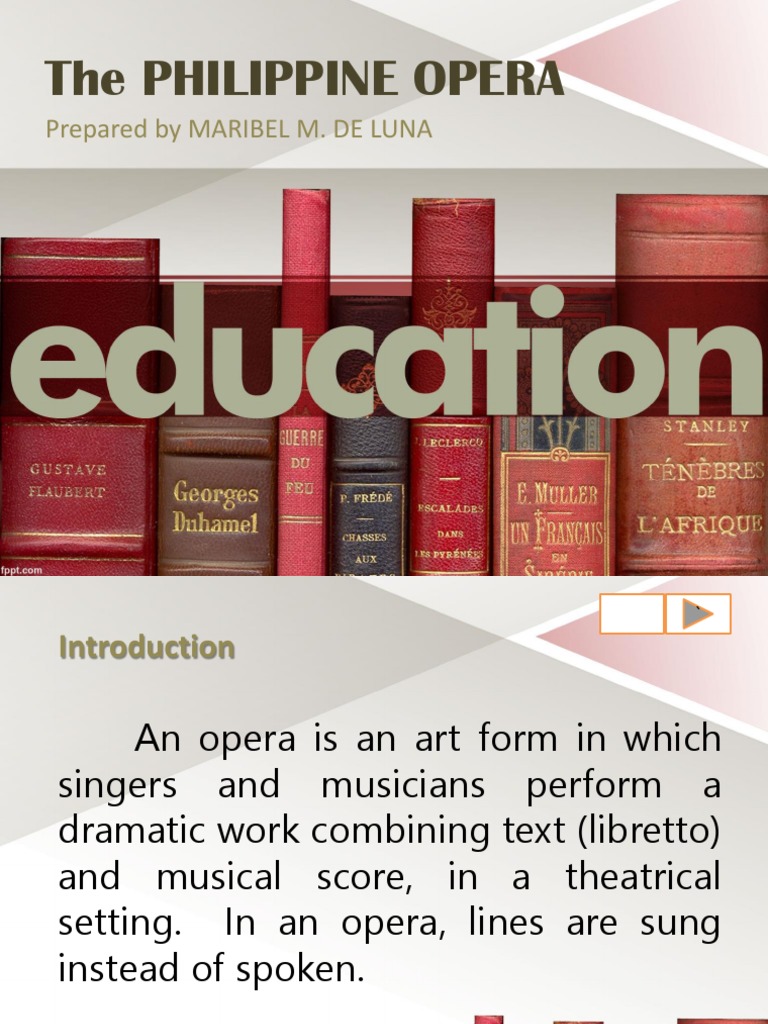 Philippine Opera PDF | PDF | Opera | Musical Theatre