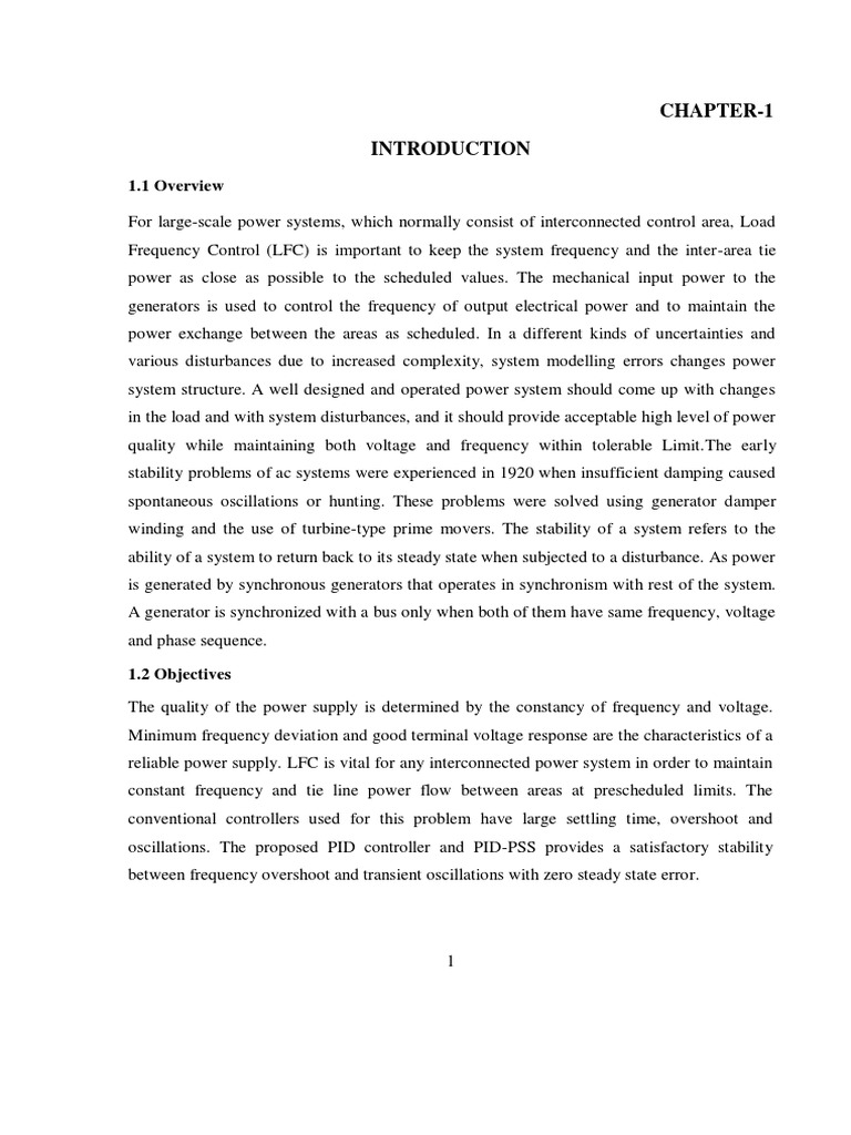Role of Automatic Generation Control (AGC) in Energy Management System ...