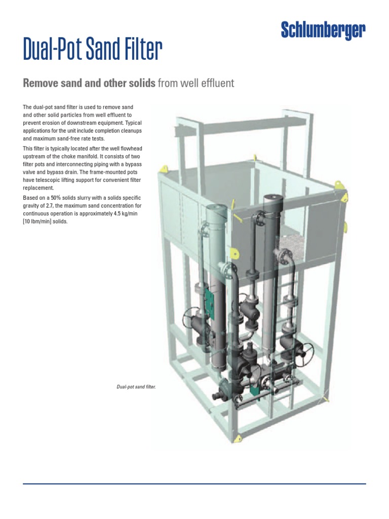 Dual-Pot Sand Filter: Remove Sand and Other Solids From Well Effluent ...