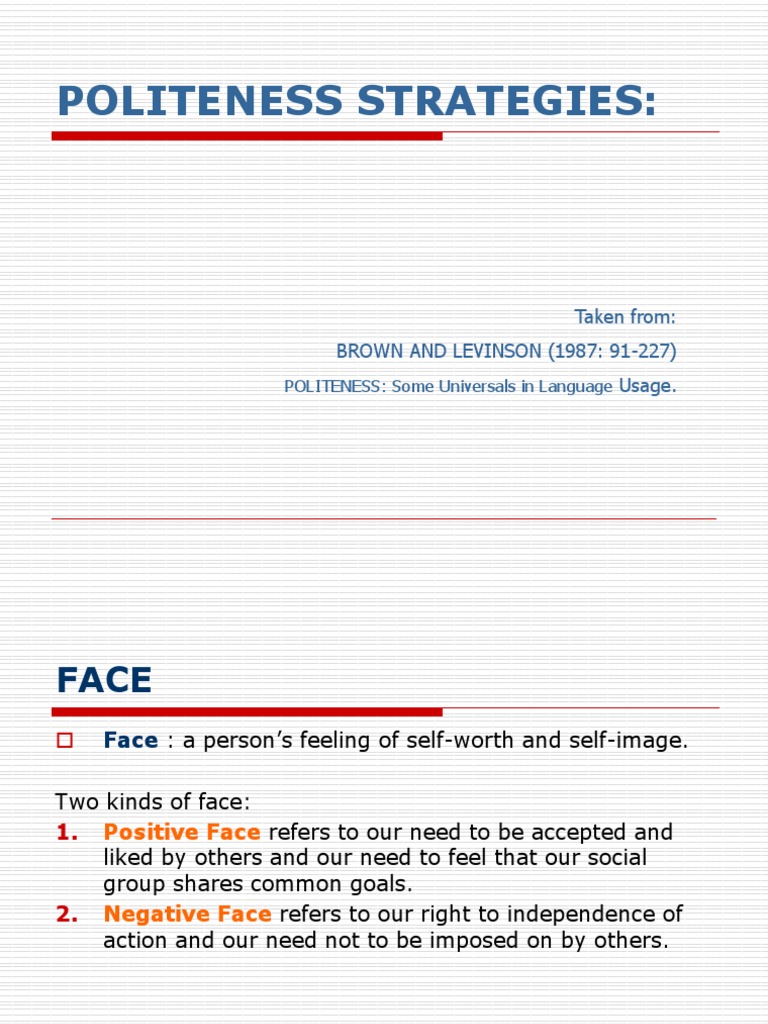 Politeness Strategies | PDF | Human Communication | Psychological Concepts