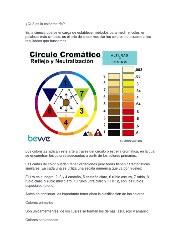 Qué Es La Colorimetría | PDF | Color | Amarillo