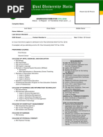 BPSU Application Form | PDF