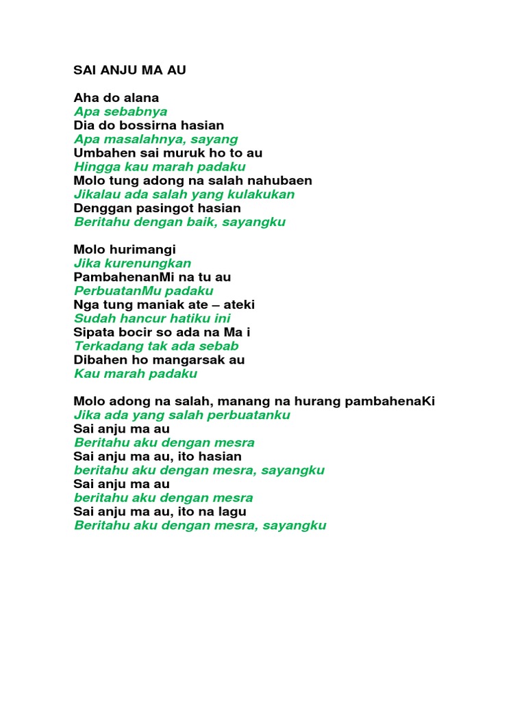 Sai Anju Ma Au | PDF