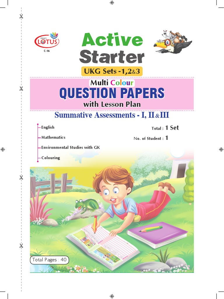 UKG Lesson Plans & Assessments | PDF