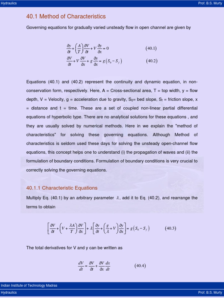 Characteristic Method | PDF | Boundary Value Problem | Equations