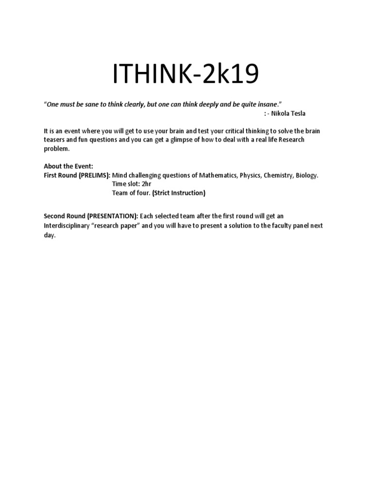 ITHINK | PDF