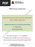 New Format TNPSC OMR Sheet - 2025 | PDF
