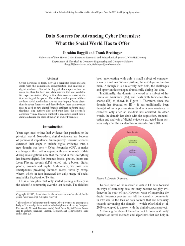 Social Media in Cyber Forensics | PDF | Computer Forensics | Digital ...