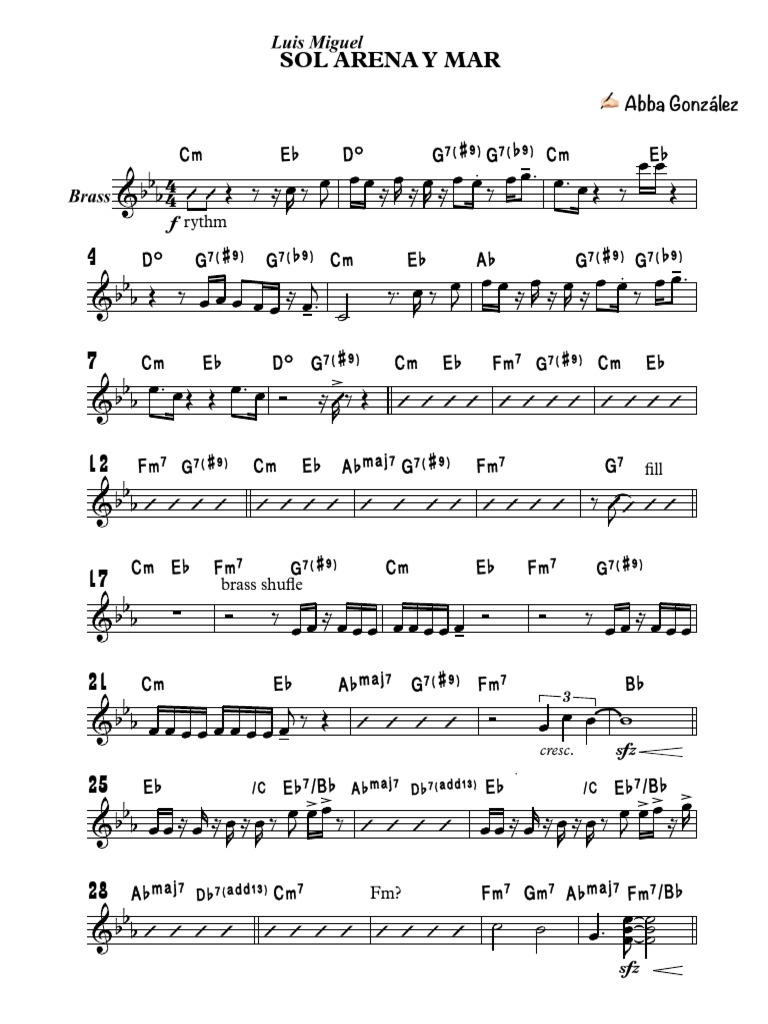 Sol Arena y Mar - Partitura Completa | PDF