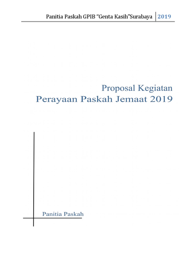 Proposal Paskah | PDF