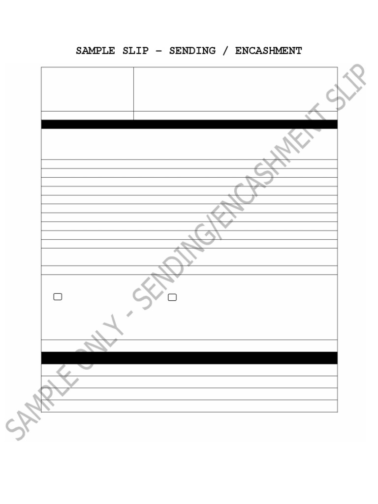 Smart Money Form - Sending and Encashment | PDF | Finance & Money ...