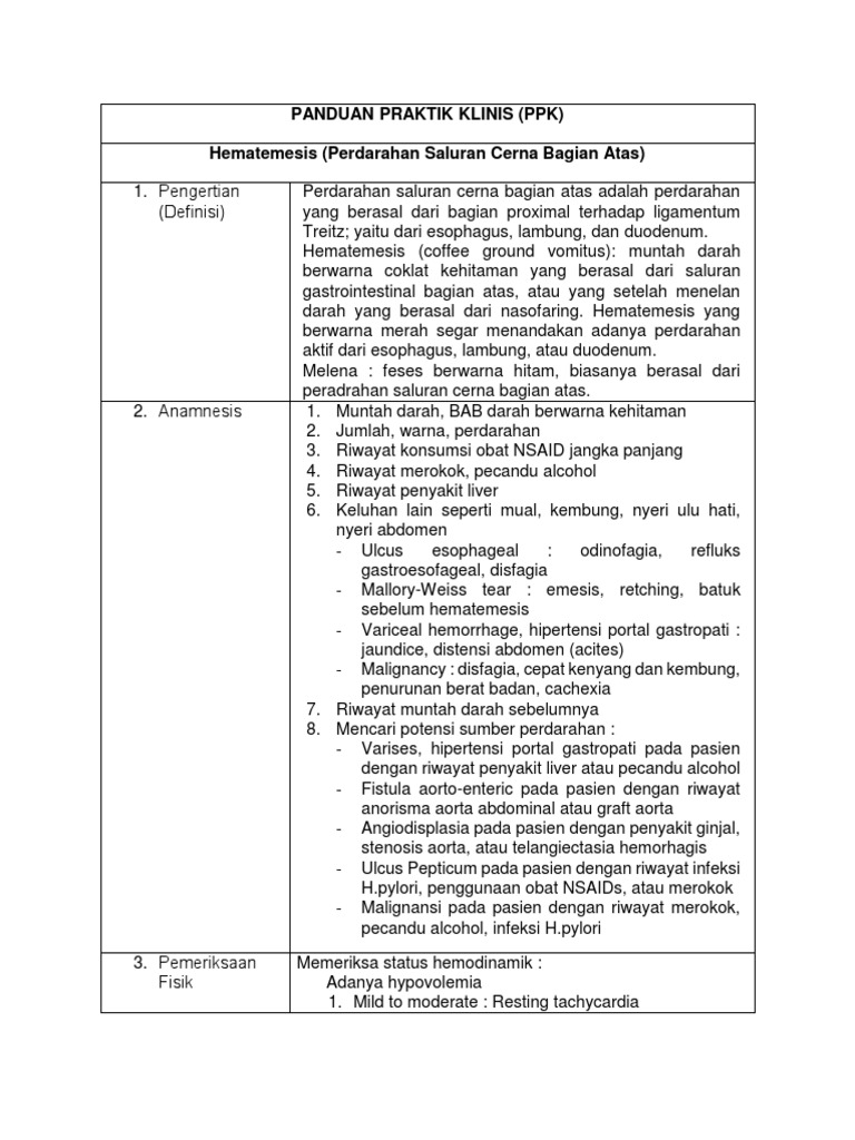 Hematemesis Draft | PDF