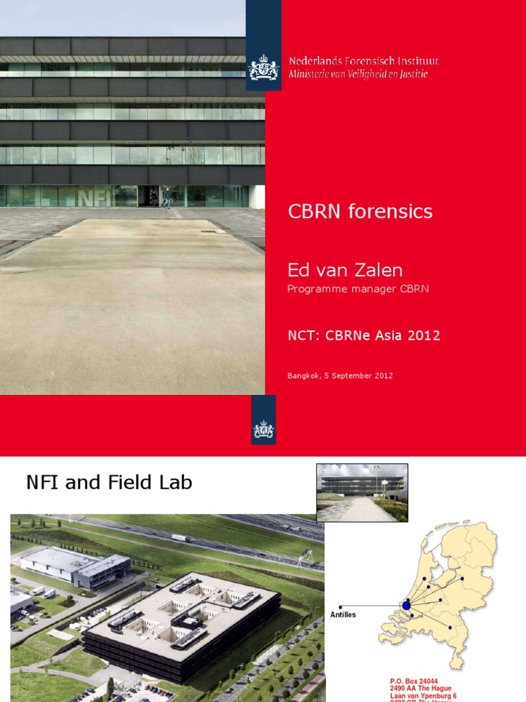 5 September 1530 - Ed Van Zalen - CBRN Forensics | PDF | Cbrn Defense ...