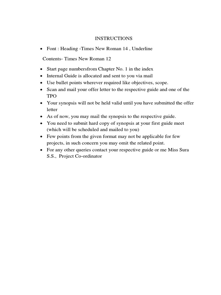 Project Synopsis Format | PDF | Software Testing | Feasibility Study