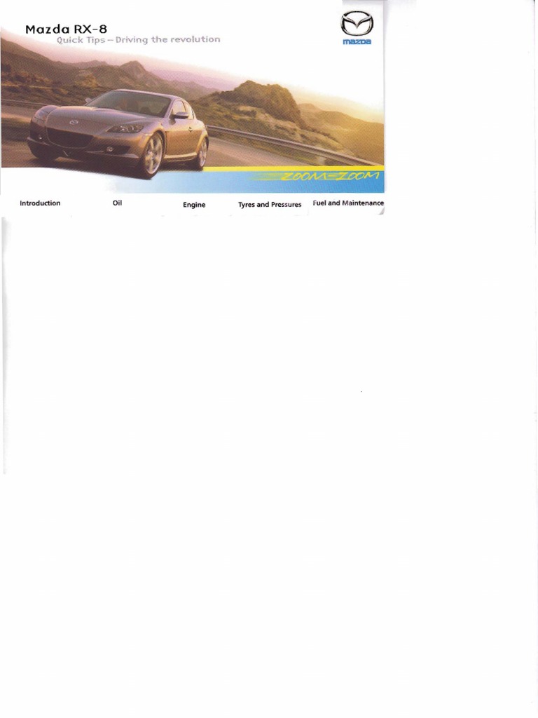 Mazda RX-8 Rotary Engine Guide | PDF | Internal Combustion Engine ...