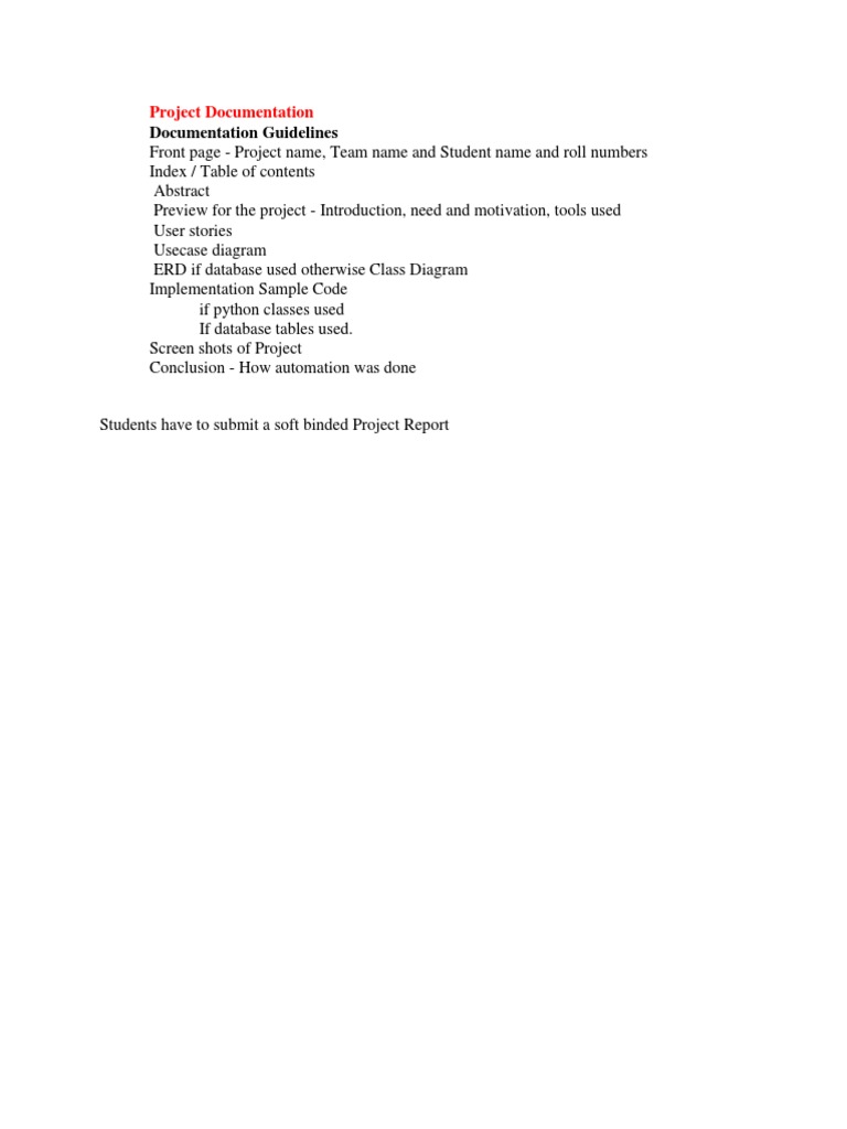 Project Documentation | PDF