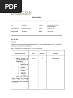 Quotation Repair Ceiling | PDF