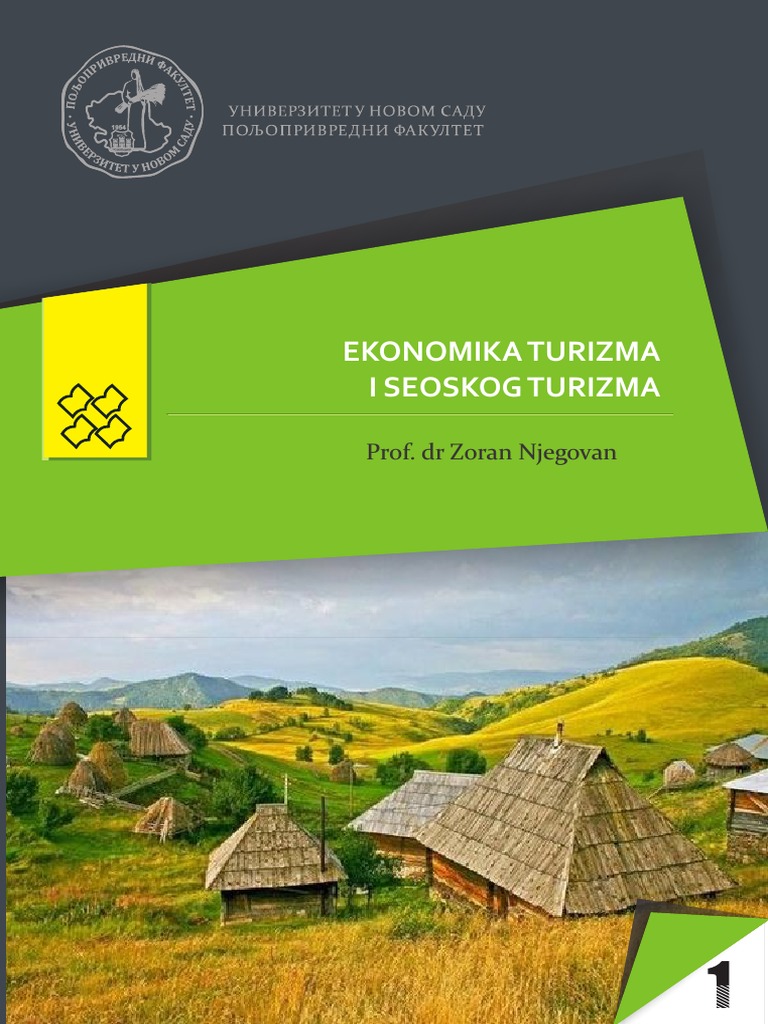 Ekonomika Turizma Knjigaa PDF | PDF
