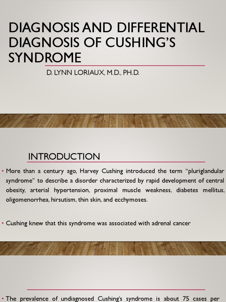 Diagnosis and Differential Diagnosis of Cushing's Syndrome | PDF