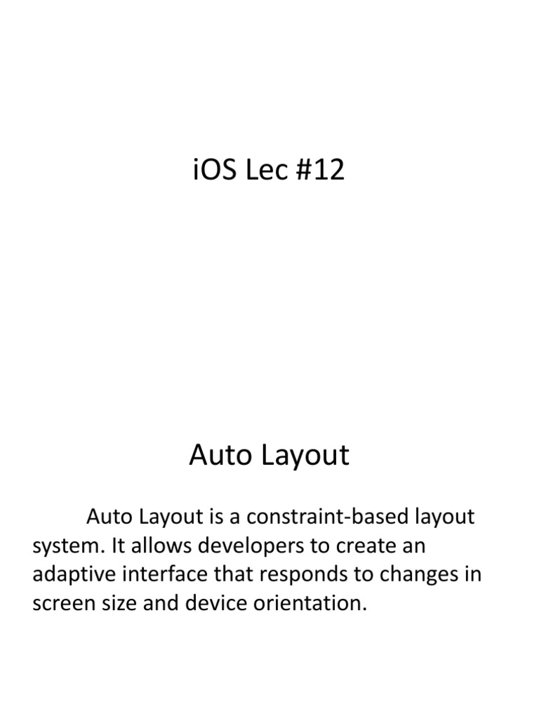 Lec#12 | PDF | Mobile App | Page Layout
