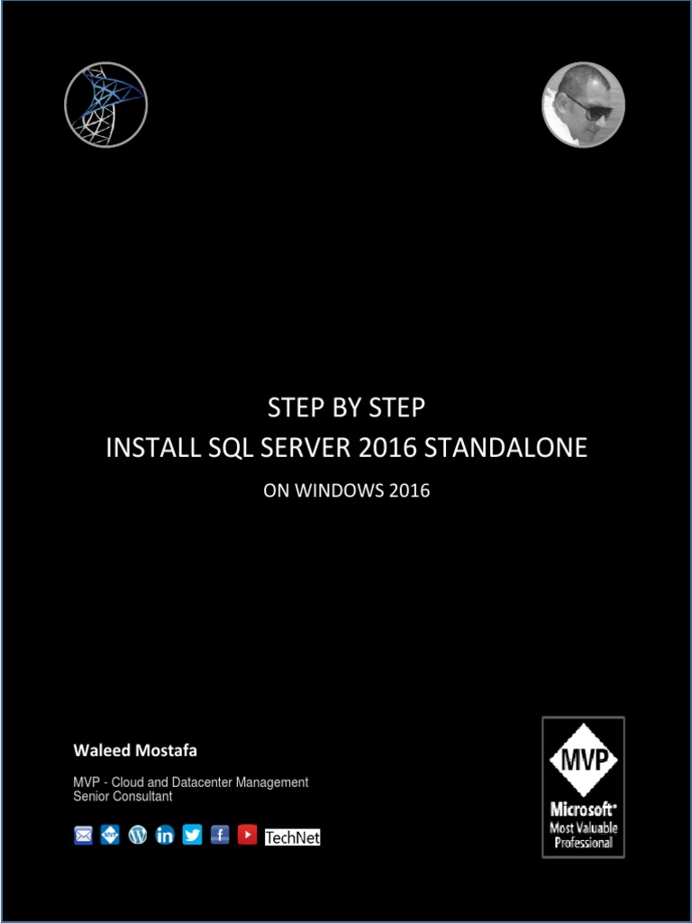 Step by Step Install SQL Server 2016 Standalone On Windows 2016 PDF ...
