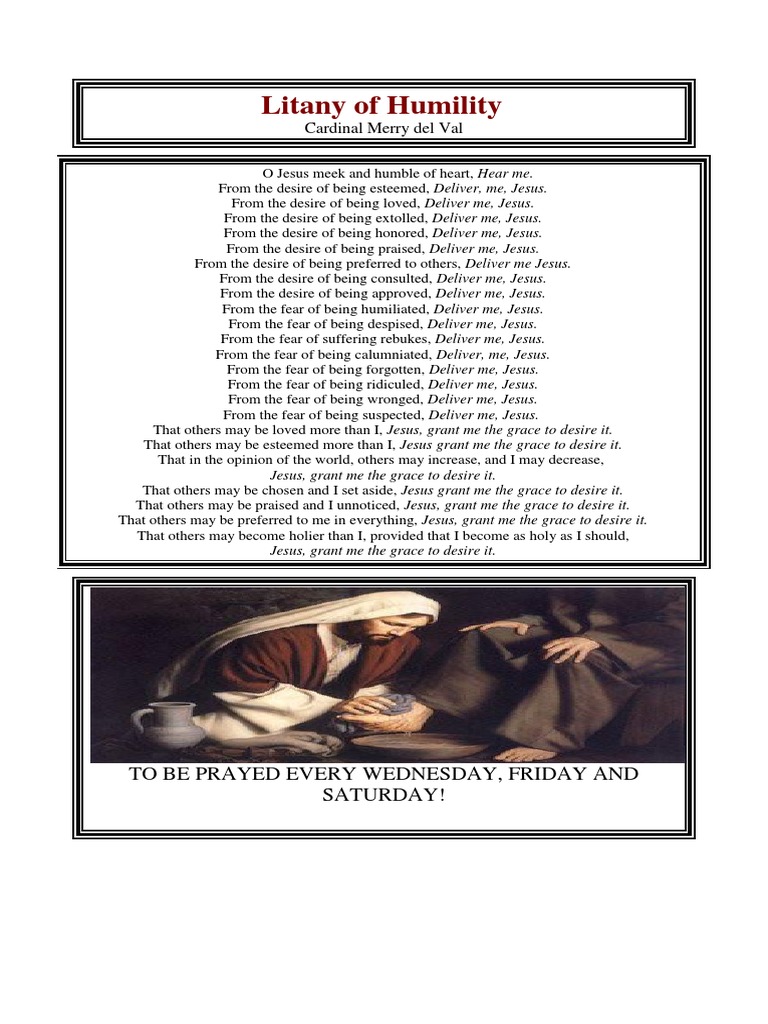 Litany of Humility | PDF