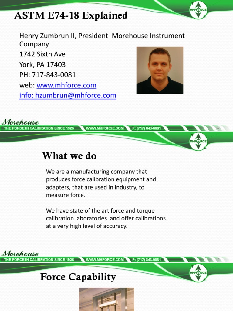 New 2018 Version of ASTM E74 Standard Explained Webinar PDF | PDF ...