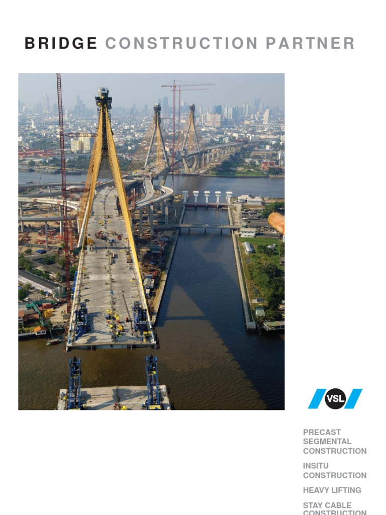 VSL Bridge Construction | PDF | Crane (Machine) | Precast Concrete