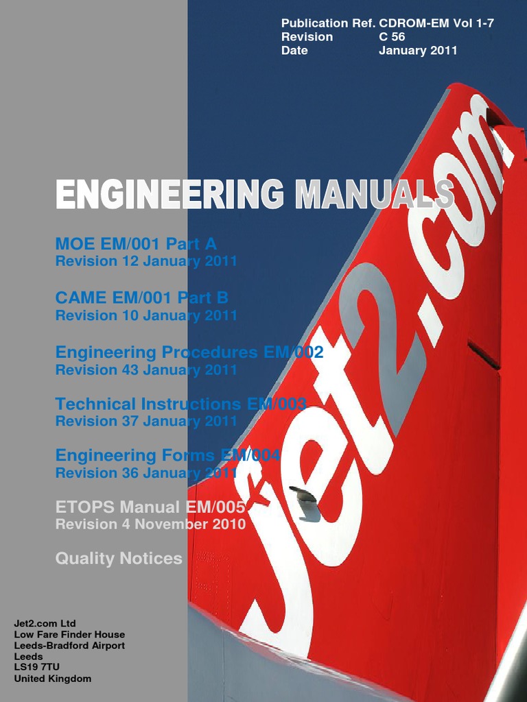 Jet2.com Engineering Documentation 2011 | PDF