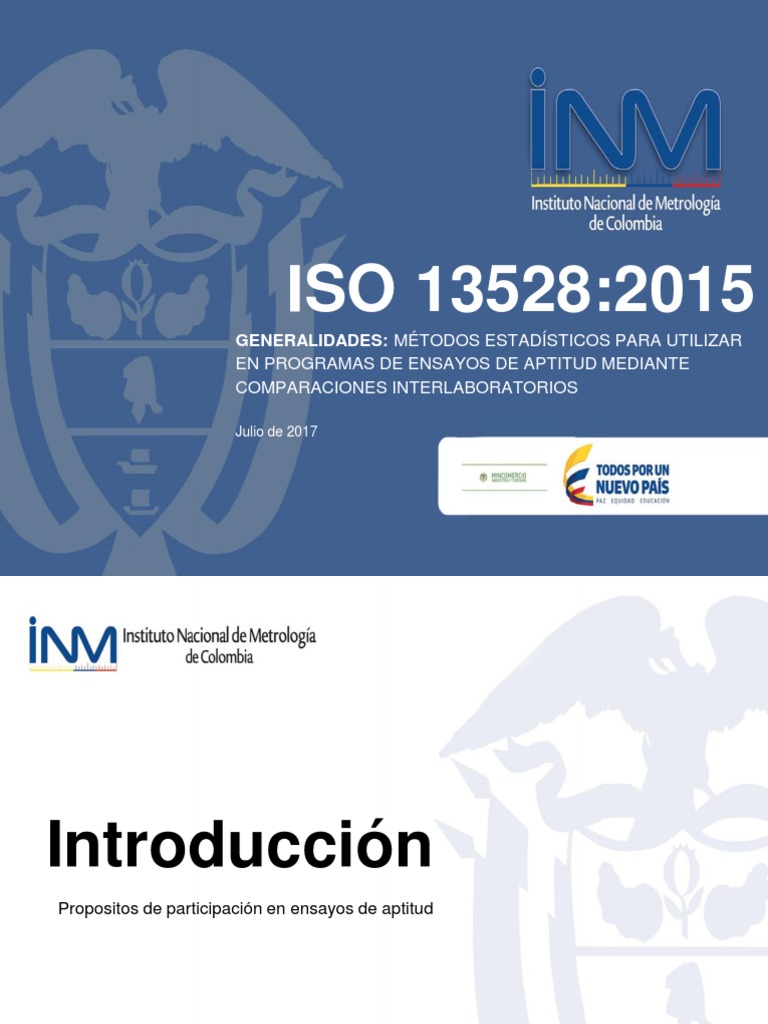 ISO 13528 | Medición | Calibración