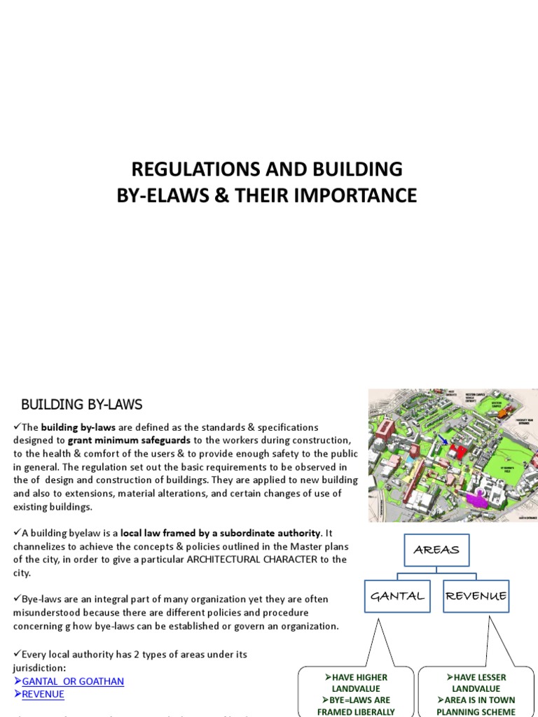Importance of Byelaws | PDF | Zoning | Building Code