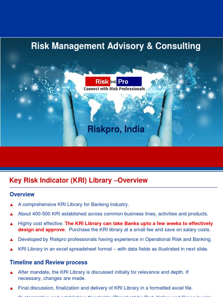 KRI Library for Banking Risk Management | PDF | Banks | Basel Ii