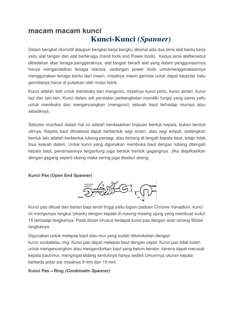 Macam Macam Kunci | PDF