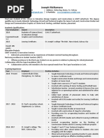 LCVP Curriculum Vitae Example | PDF | Behavior Modification | Learning