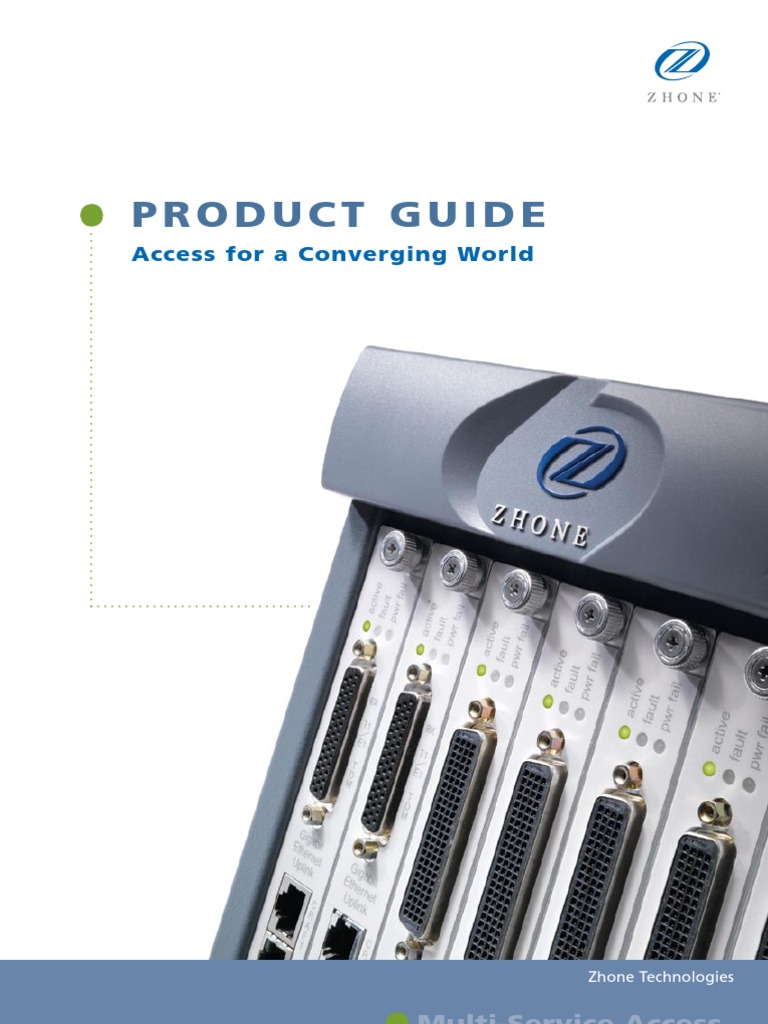 Zhone Product Guide | PDF | Wavelength Division Multiplexing | Digital ...