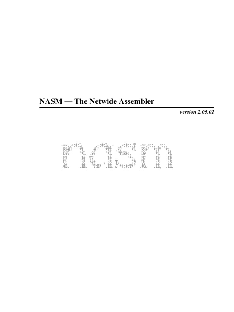 NASM - The Netwide Assembler | PDF | System Software | Software Development