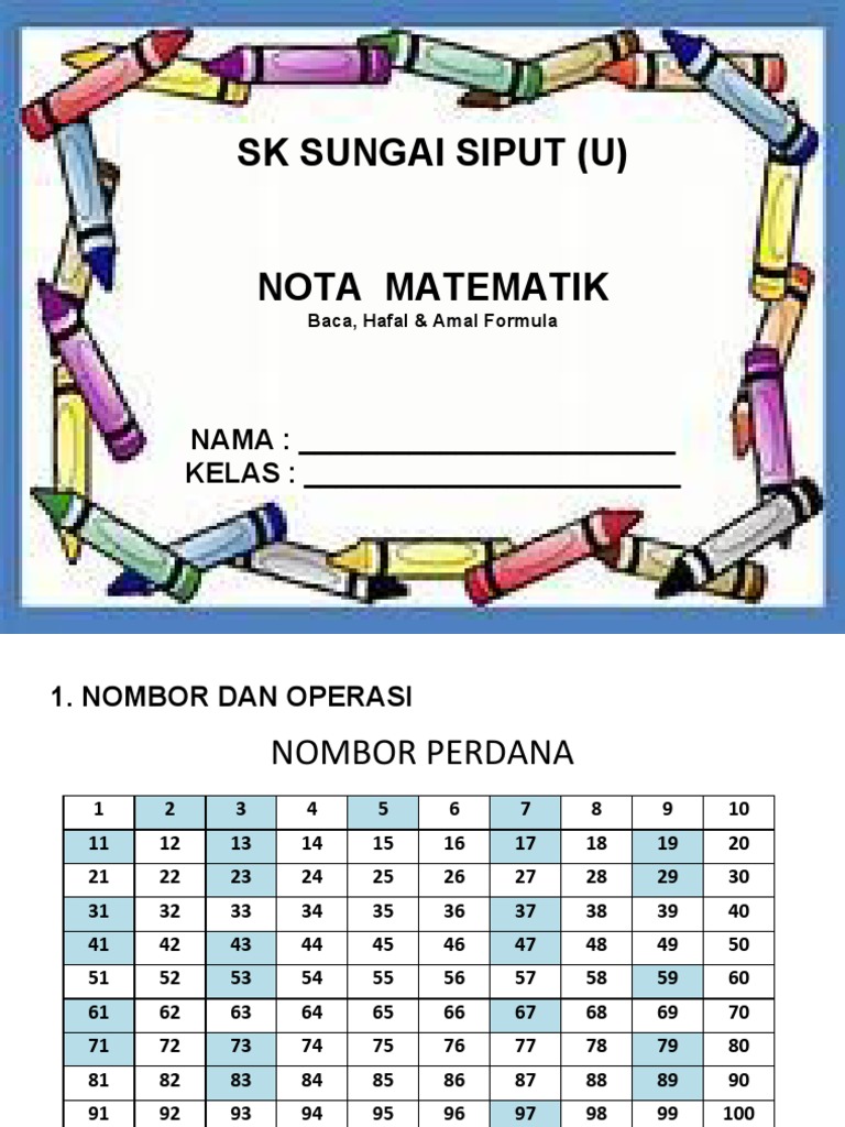 Nota Math | PDF